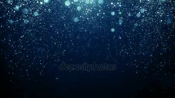 Particles Blue Bokeh Dust Abstract Light Motion Titles Cinematic ...