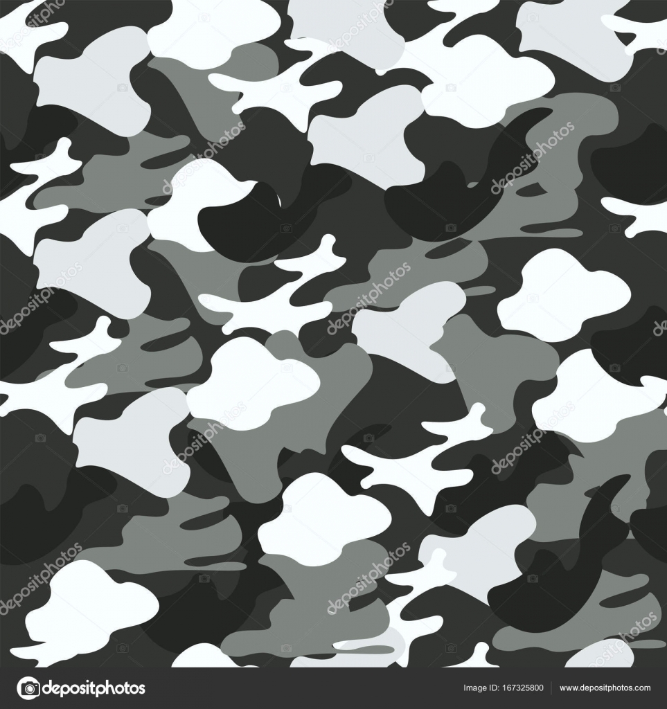 Camouflage texture. Seamless pattern.Vector illustration. Military ...