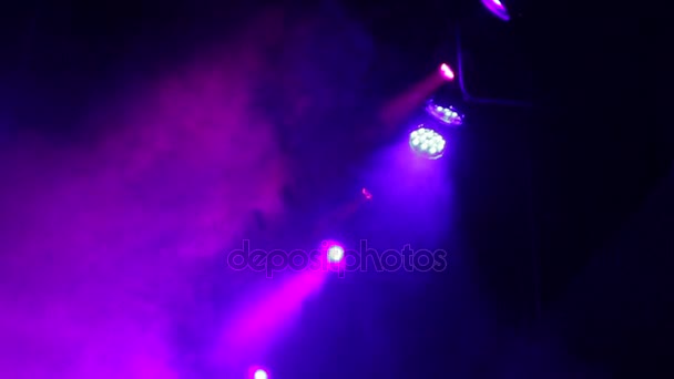 Animation of stage lights frame. Bright shiny stage lights flashing ...