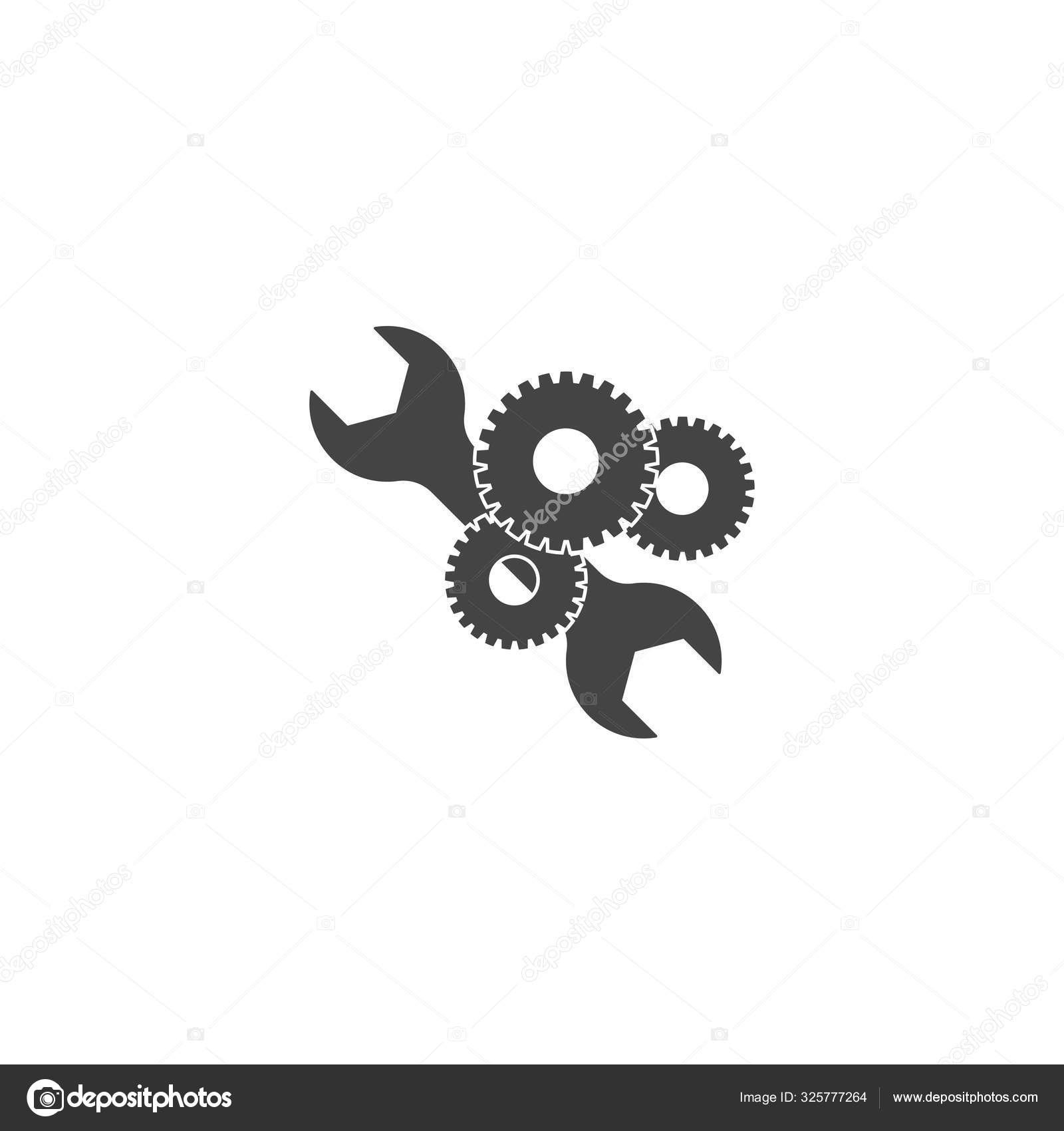 Service tool vector icon on white isolated background. Stock Vector ...