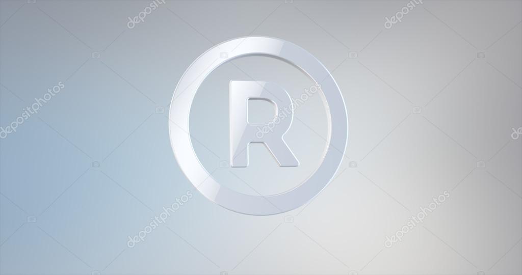 Registe Trademark White 3d Icon — Stock Photo © MediaStore #125513852