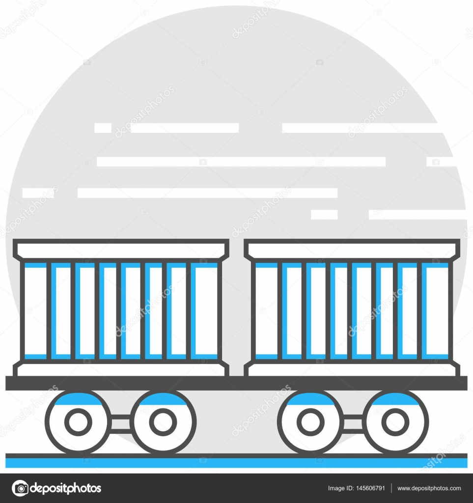 Rail Transportation - Infographic Icon Elements from Logistics and ...