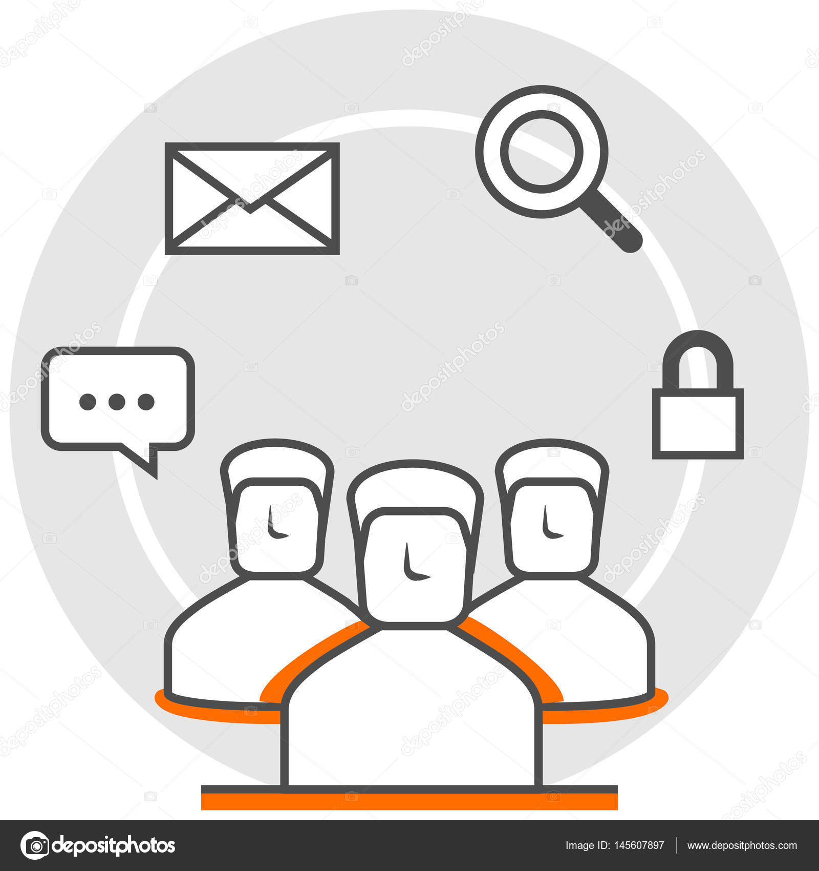 User Groups and Behaviour - Infographic Icon Elements from Digital ...