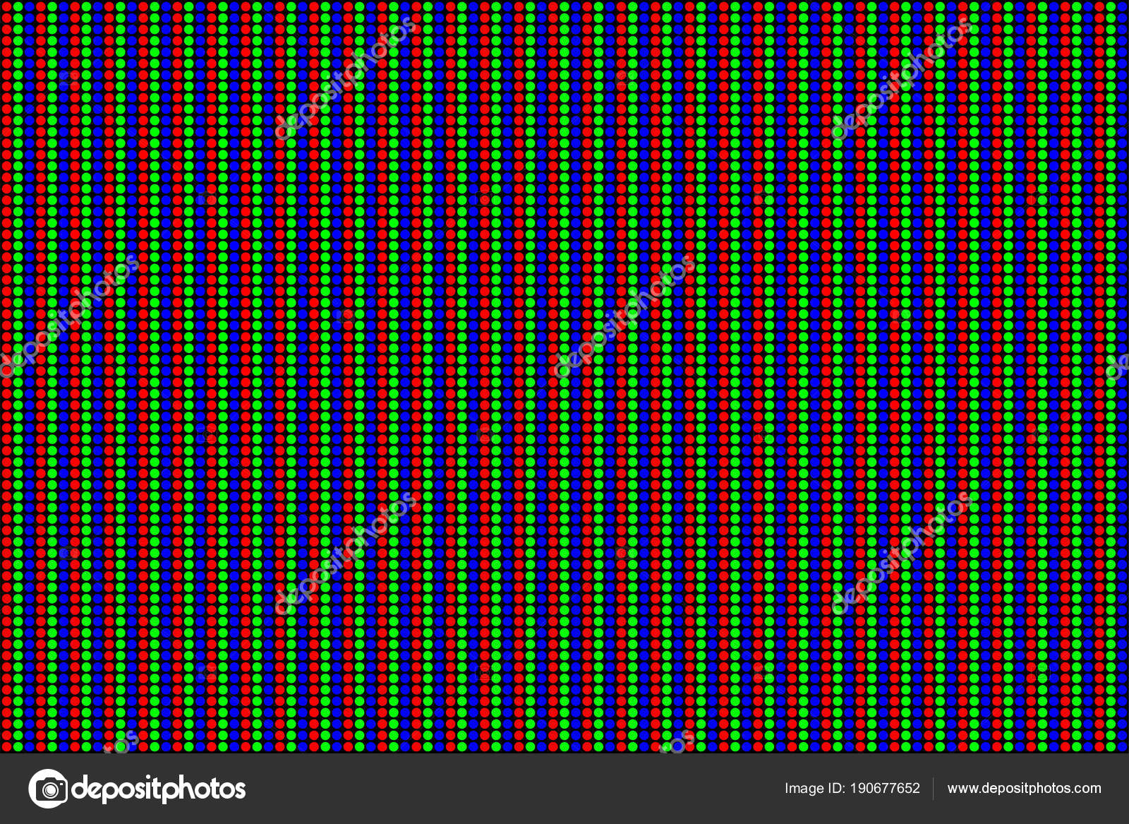 Rgb Screen Dots Seamless Pattern Analog Display Television Close Up Texture Stock Vector By