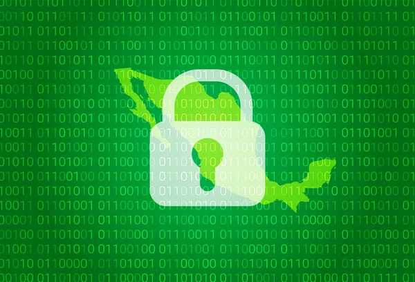 Map of Switzerland. illustration with lock and binary code background. internet blocking,virus ...