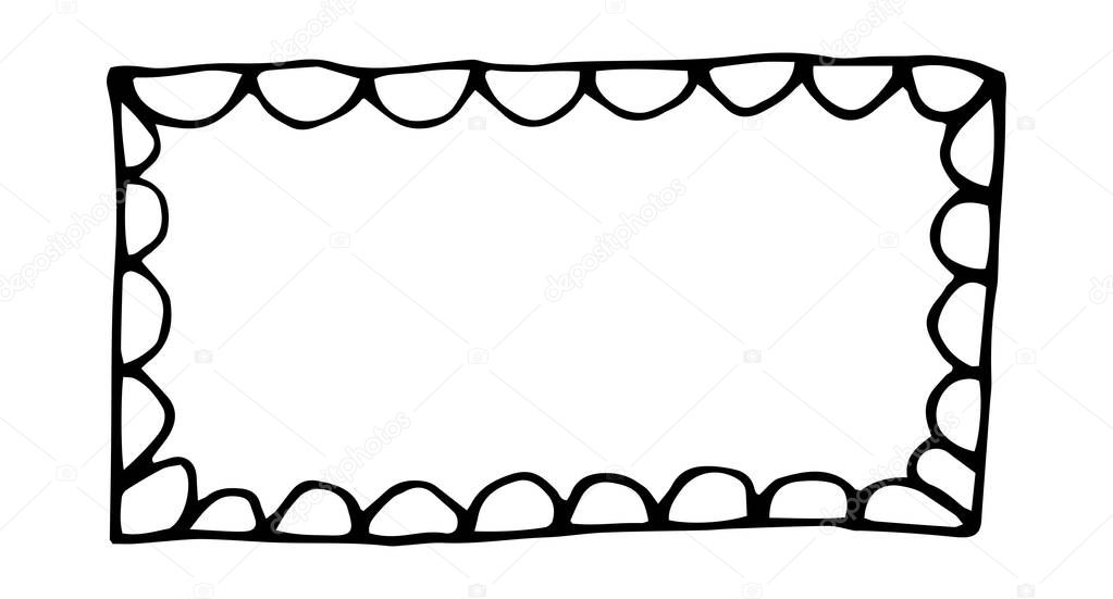 Hand drawn rectangle frame — Stock Vector © Oksana6299956 #129689220 Hand drawn rectangle frame — Stock Vector © Oksana6299956 #129689220
