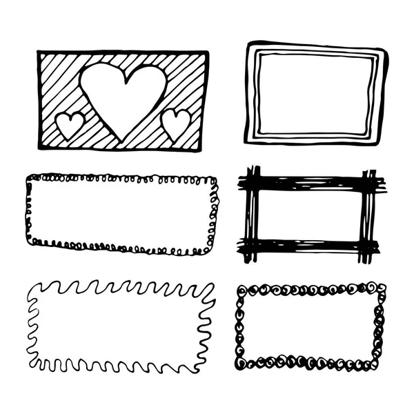 Hand drawn rectangle frames set — Stock Vector © Oksana6299956 #132116744 Hand drawn rectangle frames set — Stock Vector © Oksana6299956 #132116744
