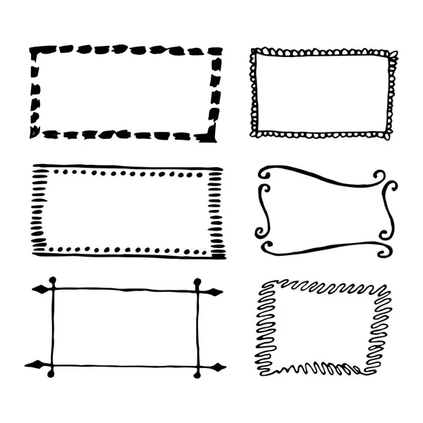 Hand drawn rectangle frames set Stock Vector Image by ©Oksana6299956 ...