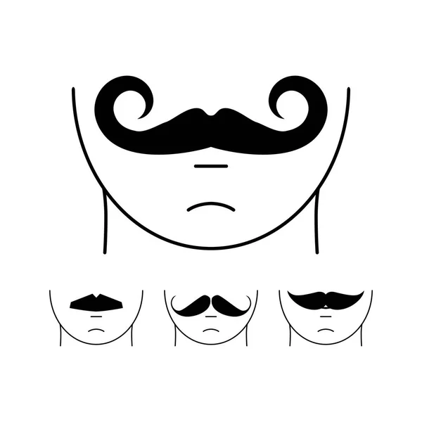 Chinese man with beard | Vector Chinese man face with slanted eyes ...