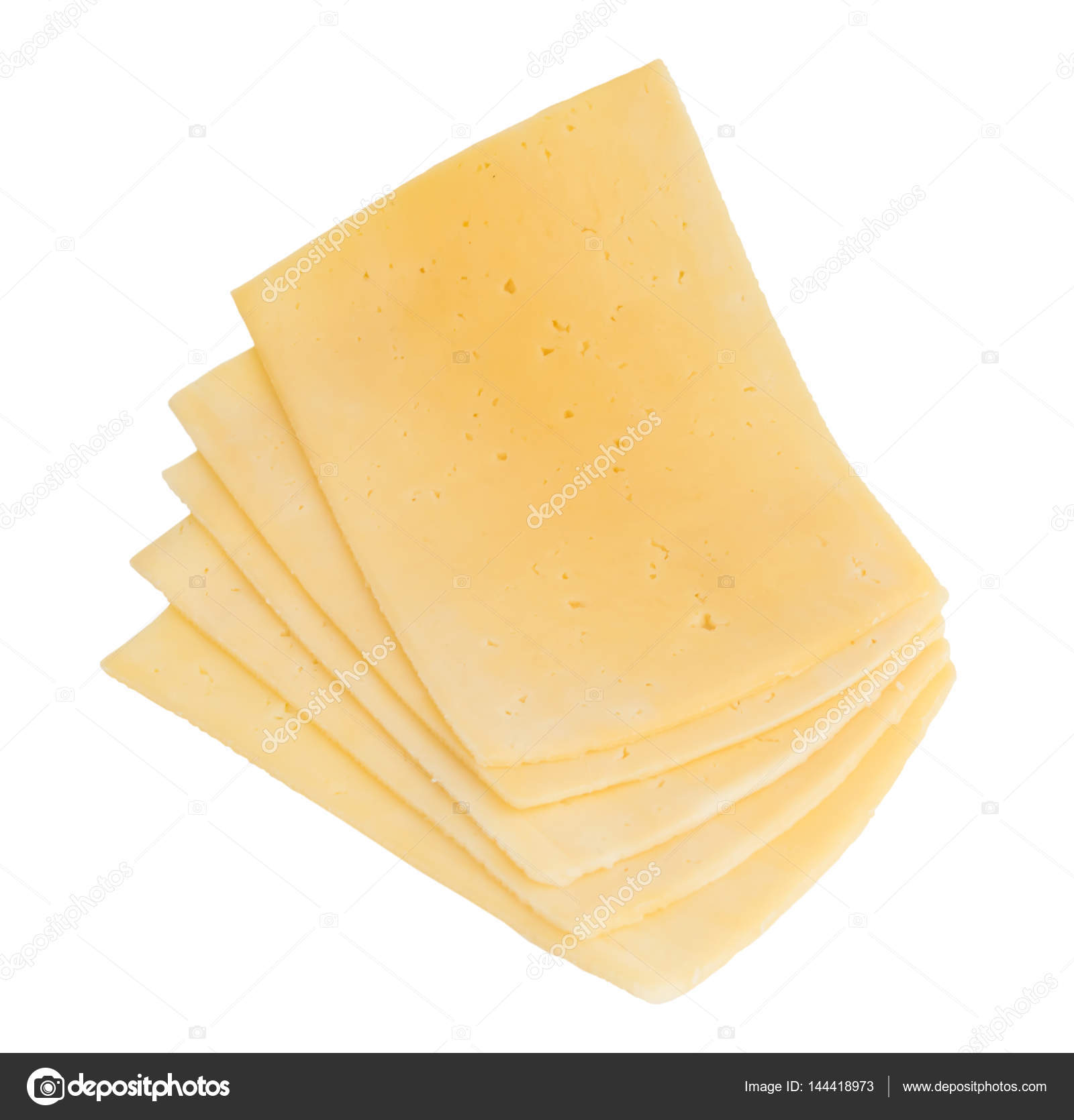Sliced Gouda Cheese Isolated on White Background — Stock Photo ...
