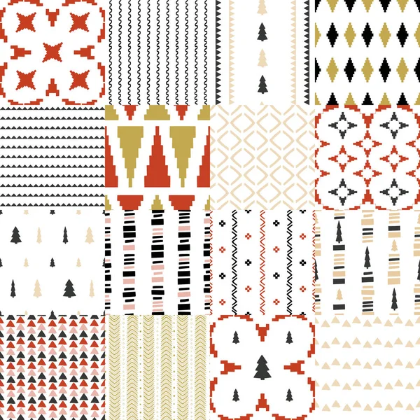 Seamless patterns set (vector) — Stock Vector © milalala #3526008