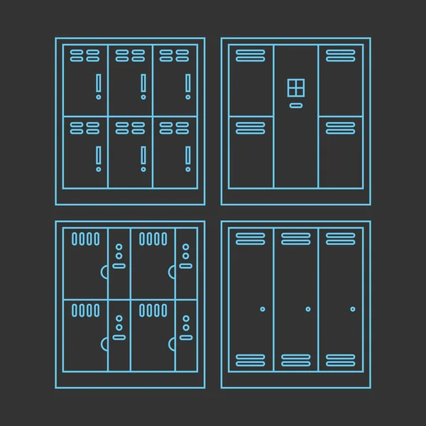 Locker icon set. Stock Vector Image by ©OlhaYerofieieva #141100352