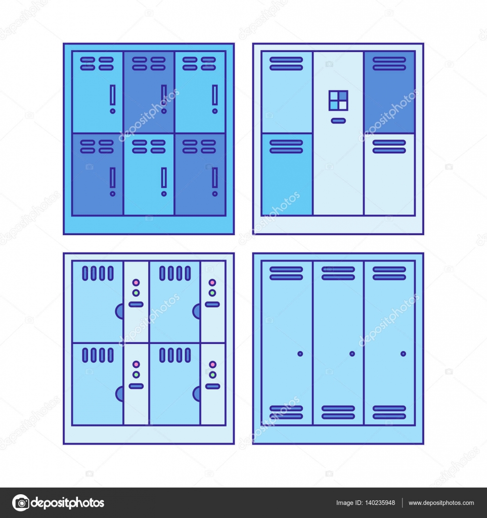 Locker icon set. — Stock Vector © OlhaYerofieieva #140235948