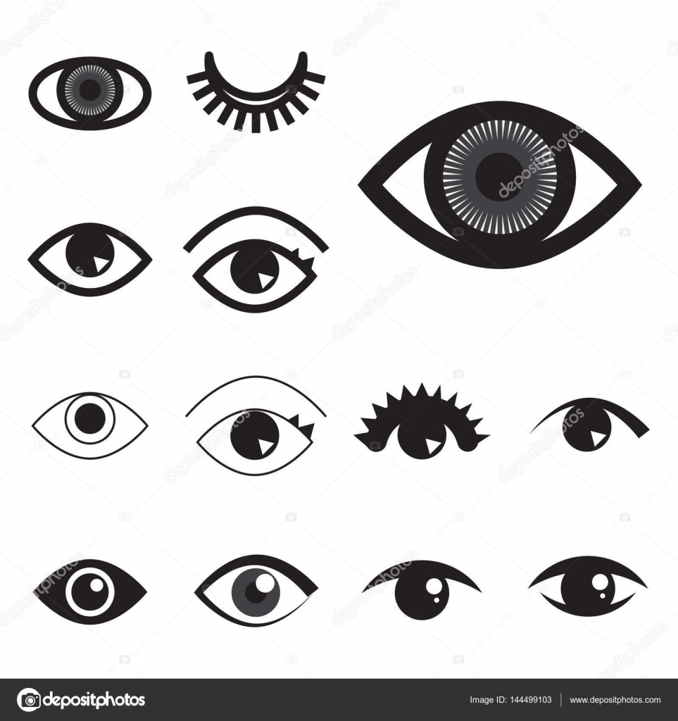 Icono de ojo simple o logotipo aislado Vector de stock por ©Artem ...