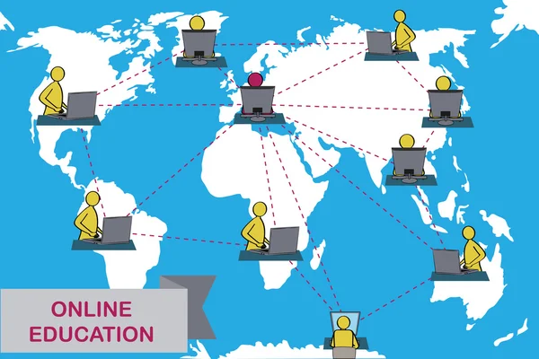 Concept of distance education and e-learning. - Stock Image - Everypixel