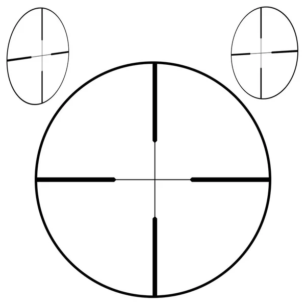 Sniper rifle aim isolated on white. Crosshair target choose destination ...