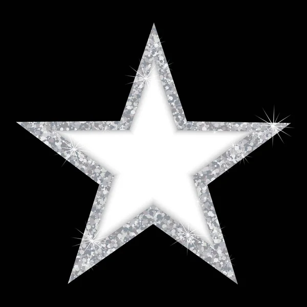 Silver star sticker Vector Art Stock Images | Depositphotos