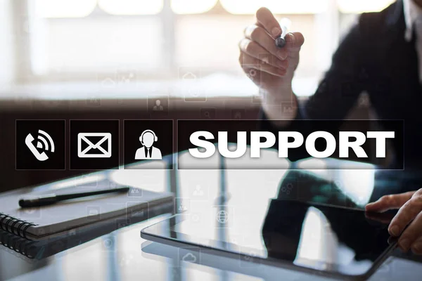 Technical support. Customer help. Business and technology concept ...