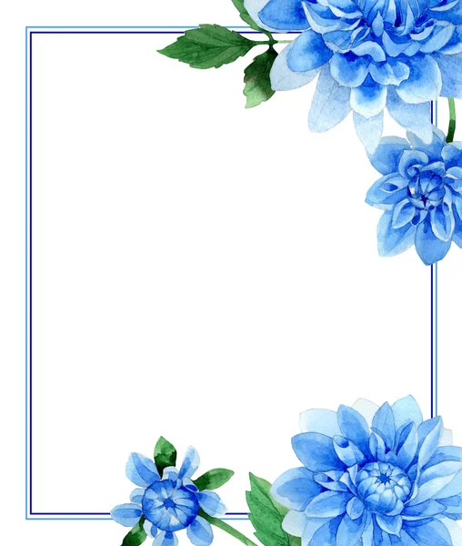 Blue Flower Border