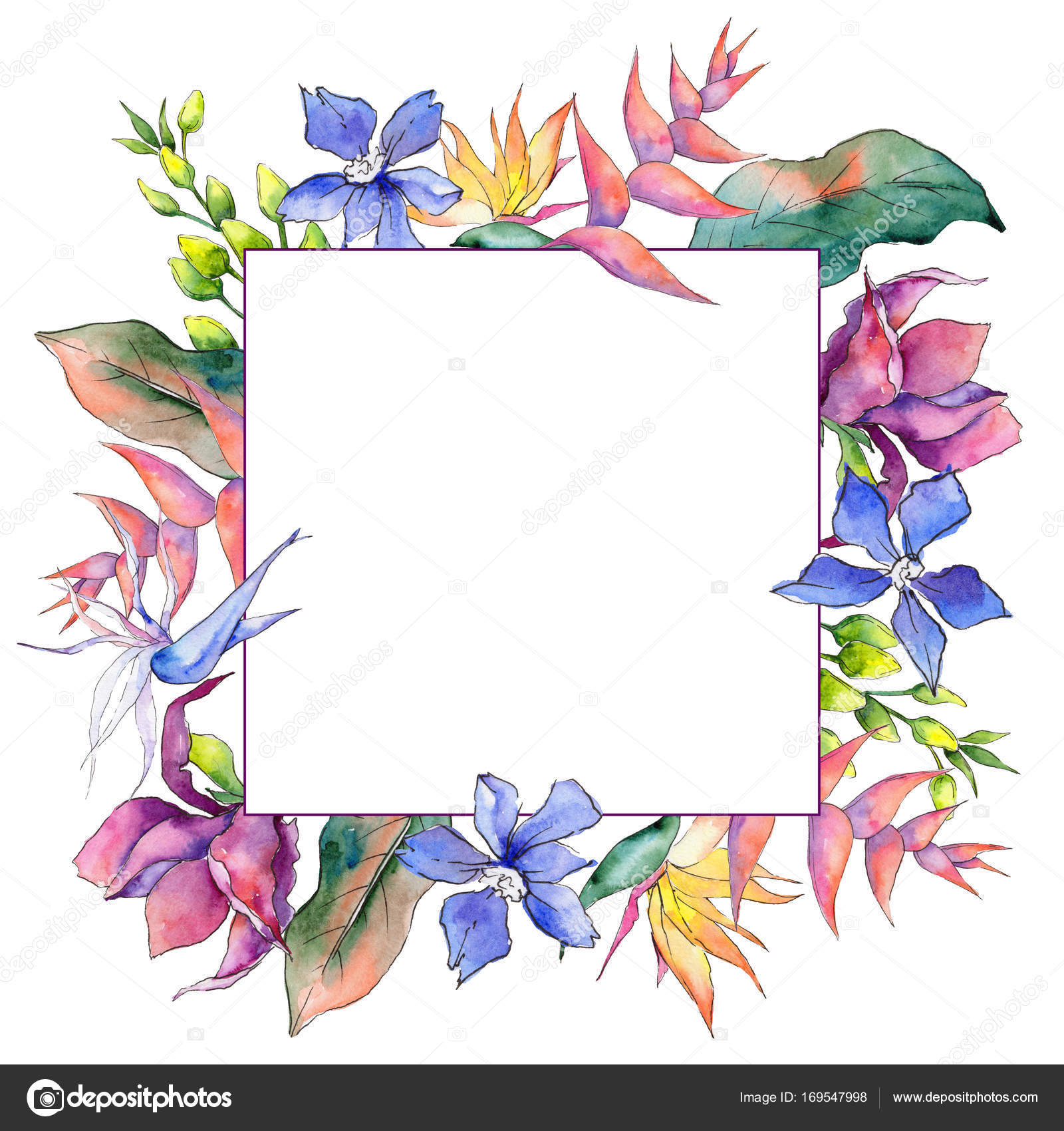 Hawaiian Flower Frame