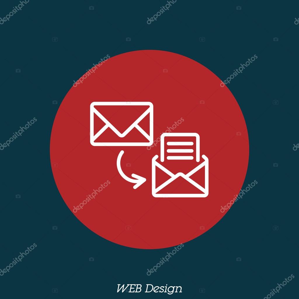 Envelope email message icon Stock Vector by ©PPVector 125803416