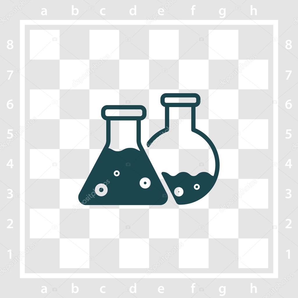 Laboratory flasks icon Stock Vector by ©PPVector 125805980