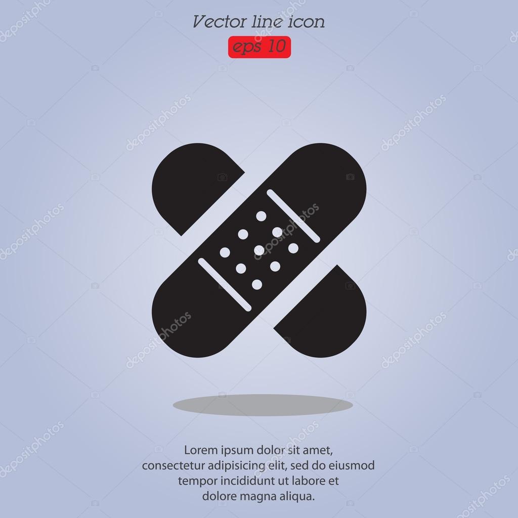 Adhesive plaster icon Stock Vector by ©PPVector 125807068