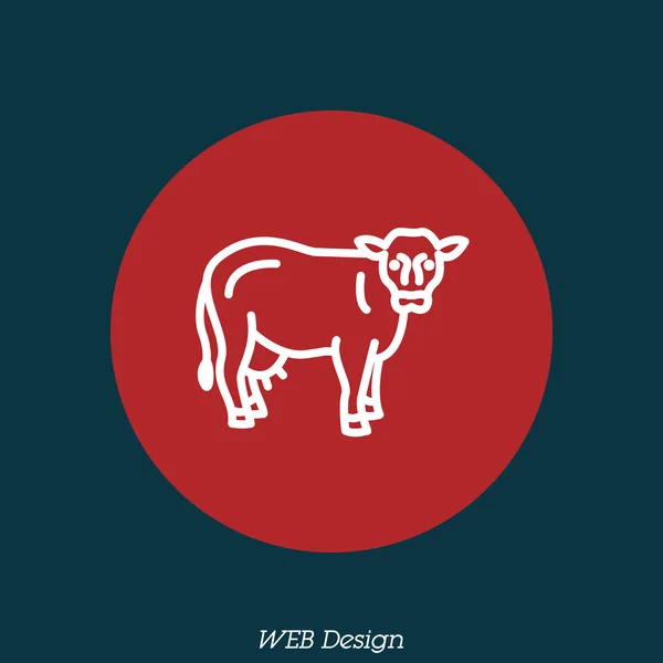 Cow Web line Stock Vector by ©PPVector 125815662