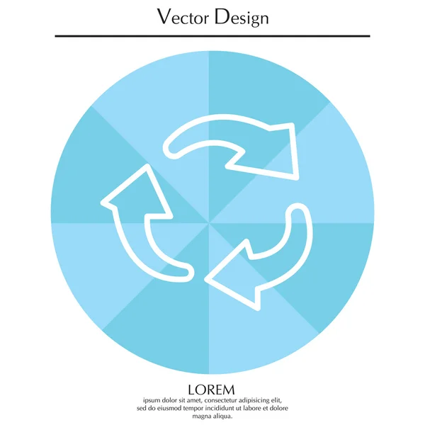Rotation arrows in a circle icon Stock Vector Image by ©PPVector #144962619