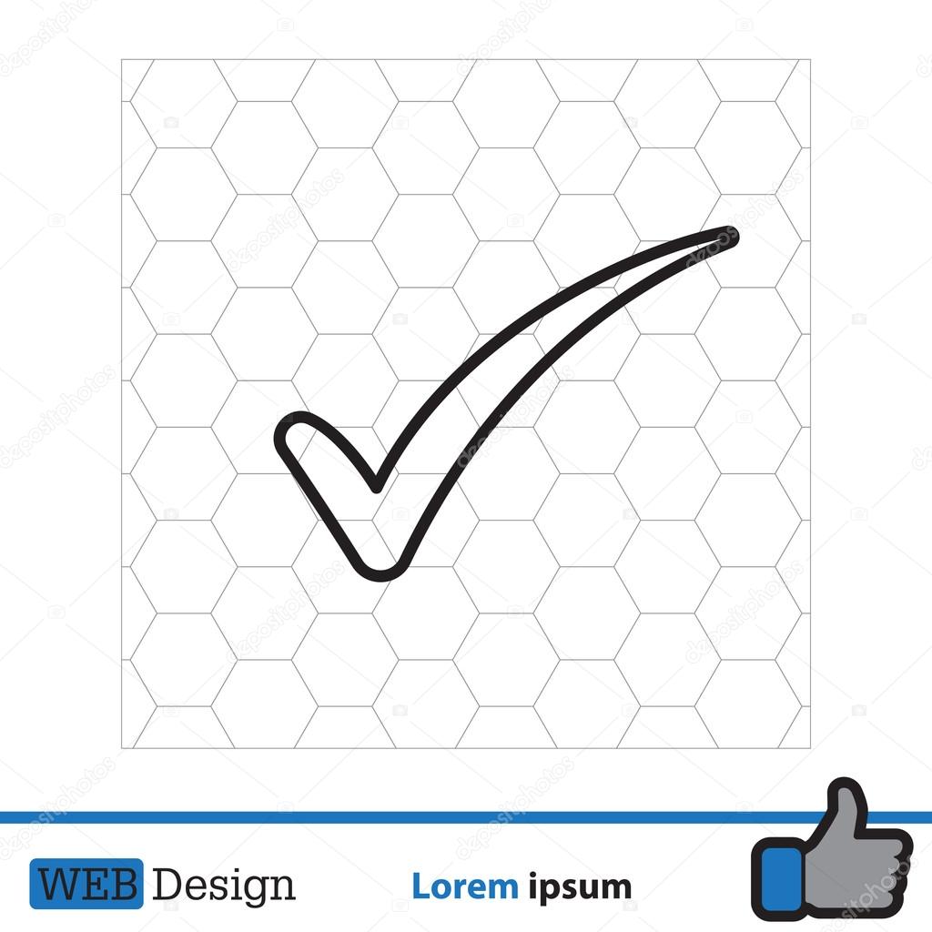 Kontrollmärke symbol — stockvektor av ©PPVector 125810364