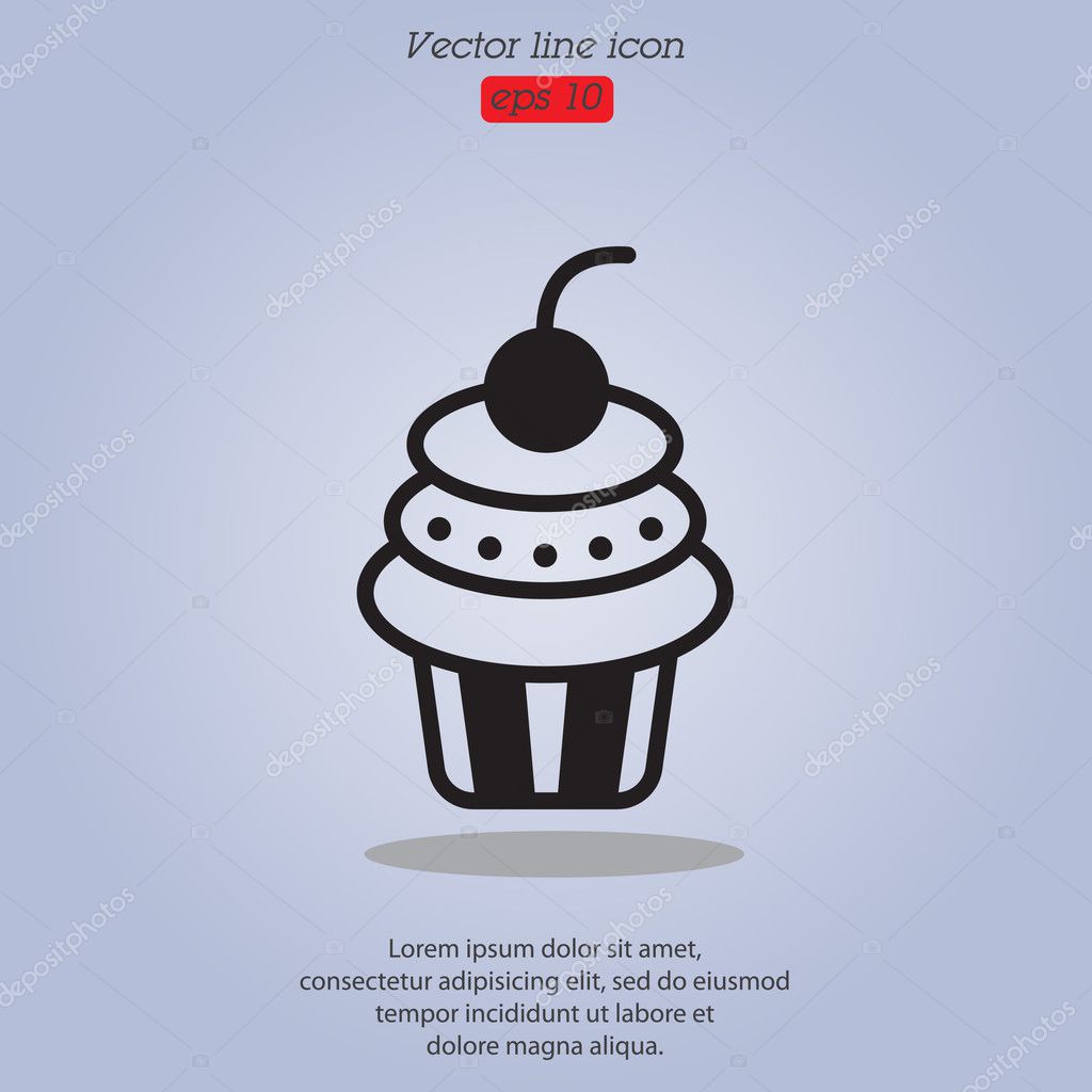 Birthday Cake Icon Stock Vector By ©ppvector 125810558