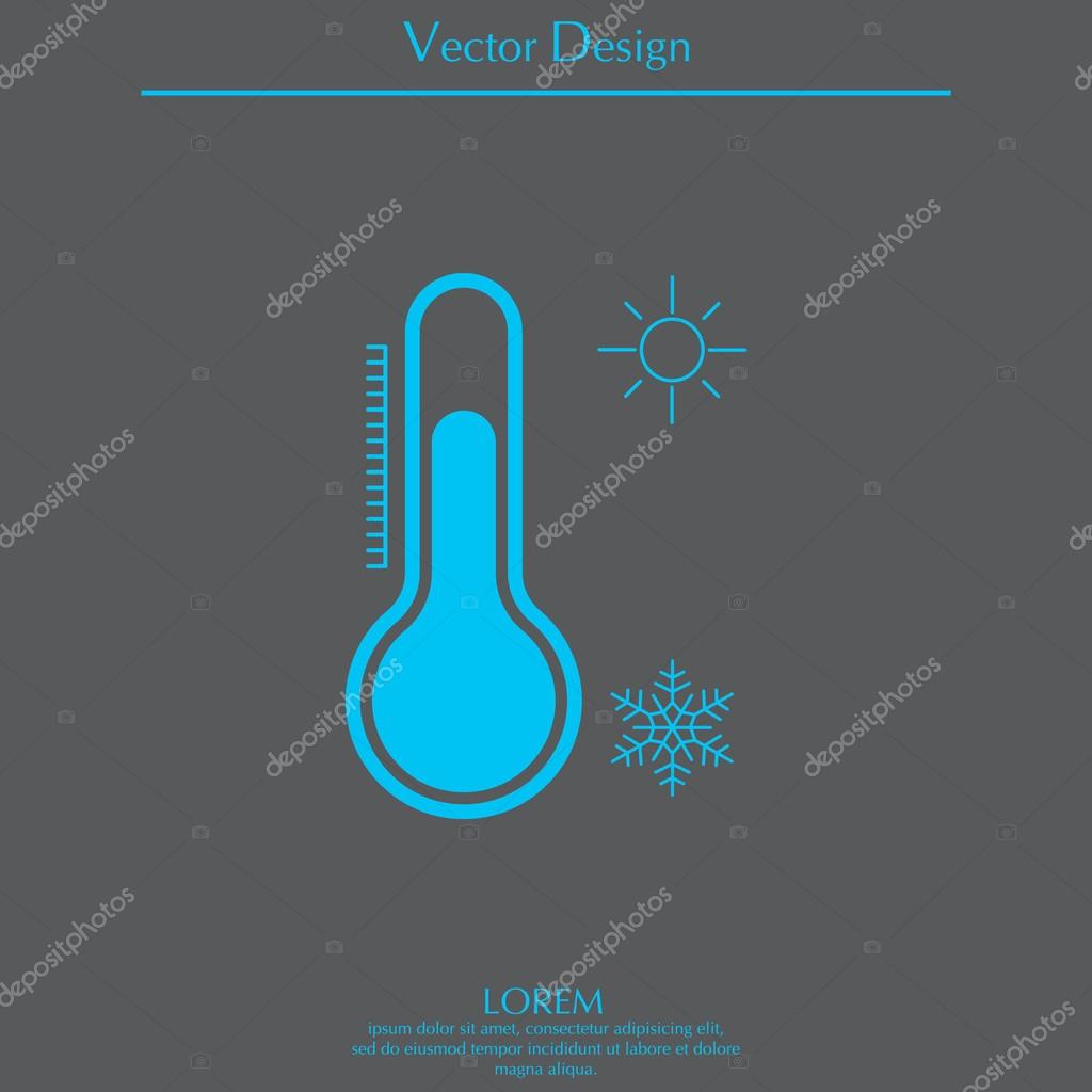 Simple Thermometer icon Stock Vector Image by ©PPVector #125812776