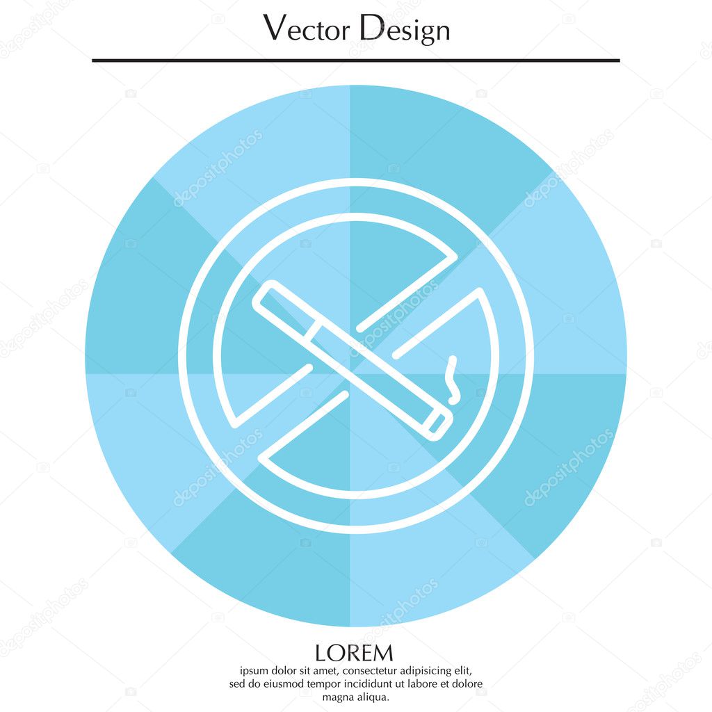 Image vectorielle Panneau anti-tabac par ©PPVector - 125820258