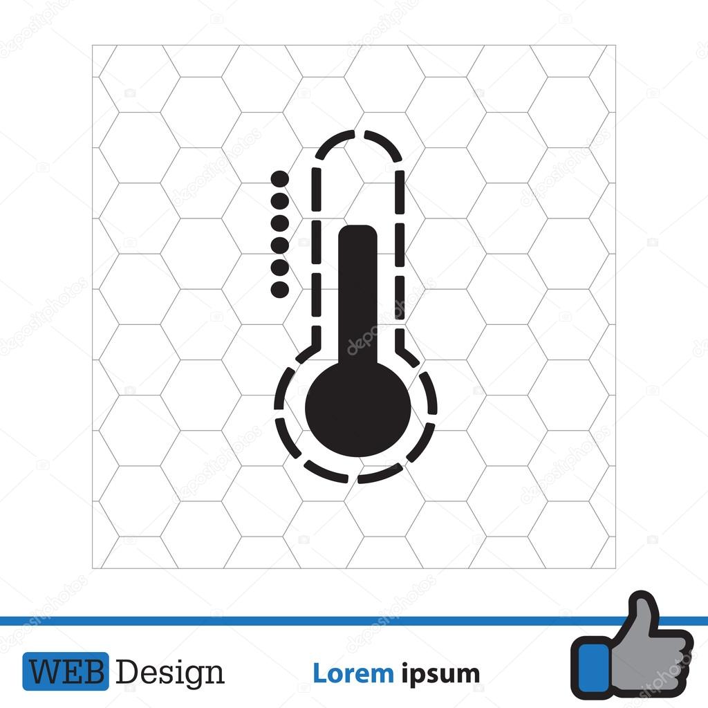 Simple Thermometer icon Stock Vector by ©PPVector 125821962