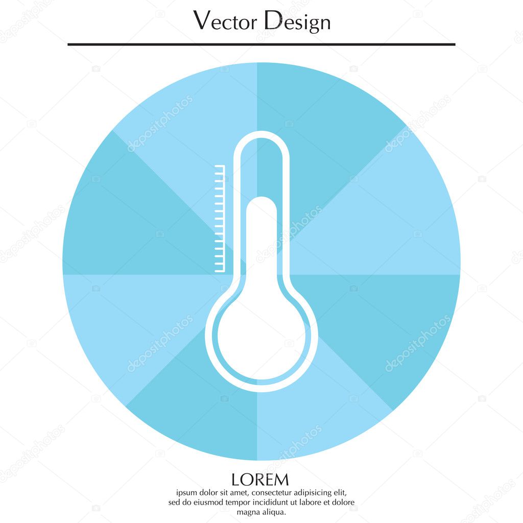 Simple Thermometer icon Stock Vector by ©PPVector 125823292