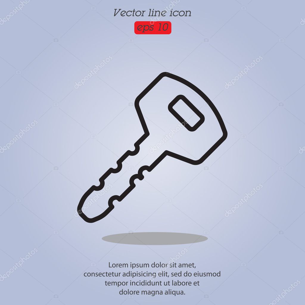 Simple Key icon Stock Vector by ©PPVector 125825768