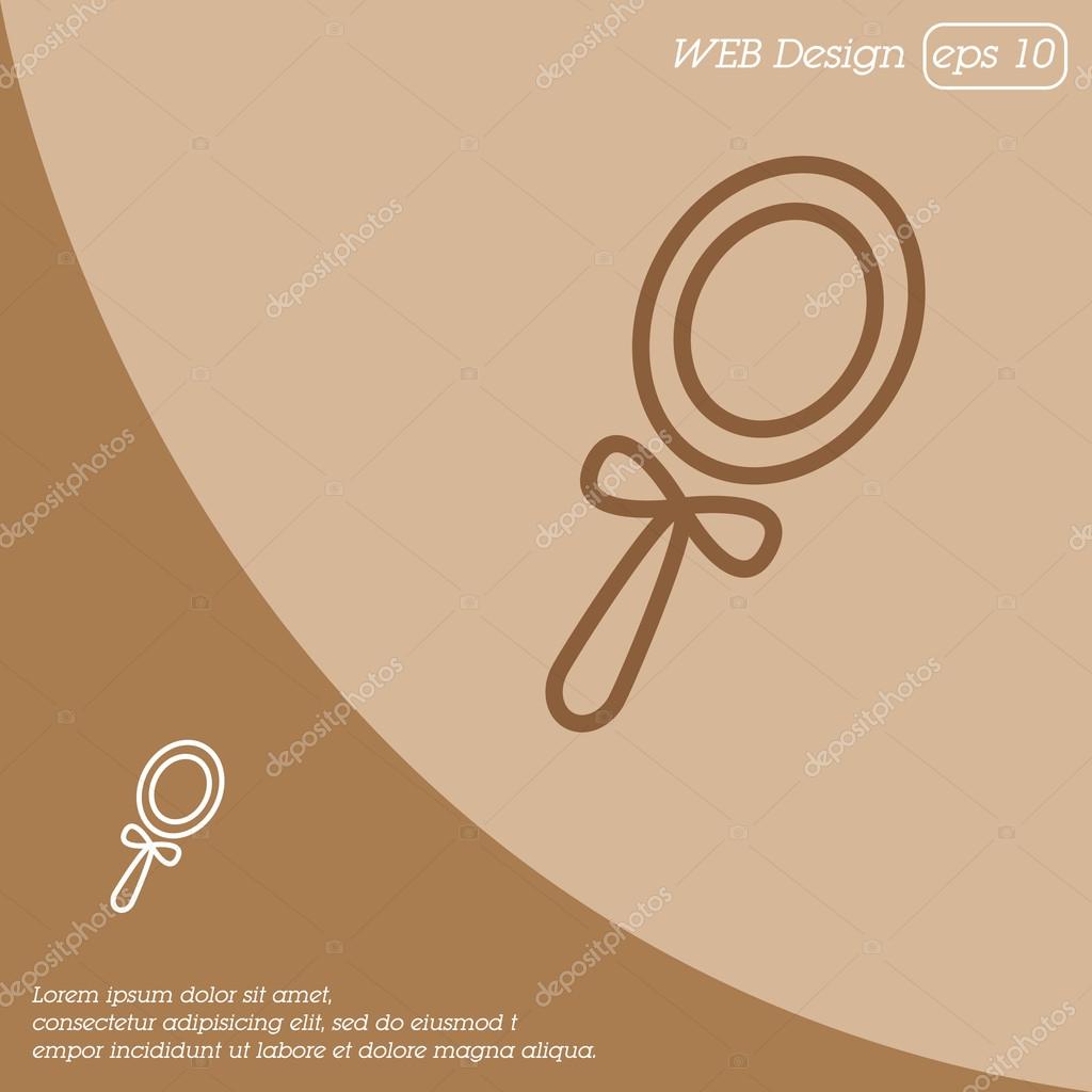 Simple Mirror icon Stock Vector by ©PPVector 125830370