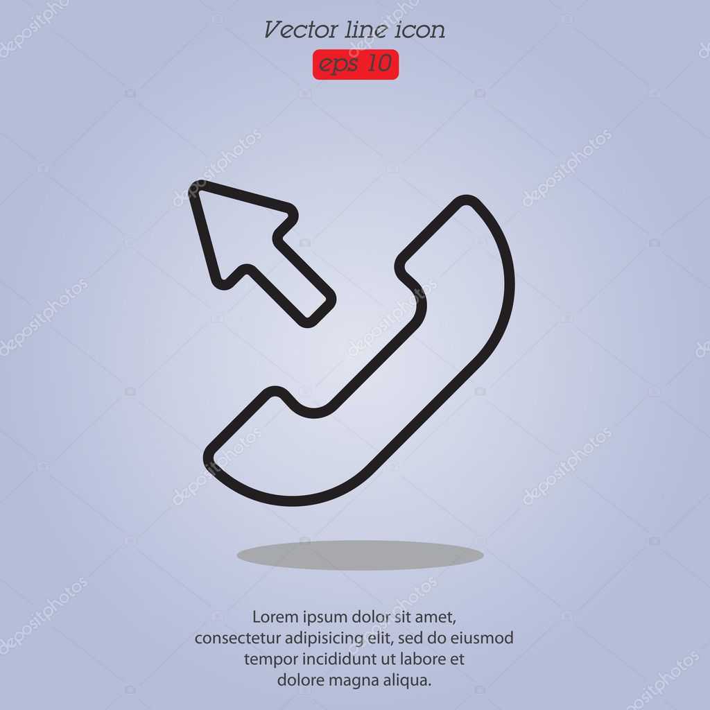 Icono de llamada saliente Vector de stock por ©PPVector 125832250