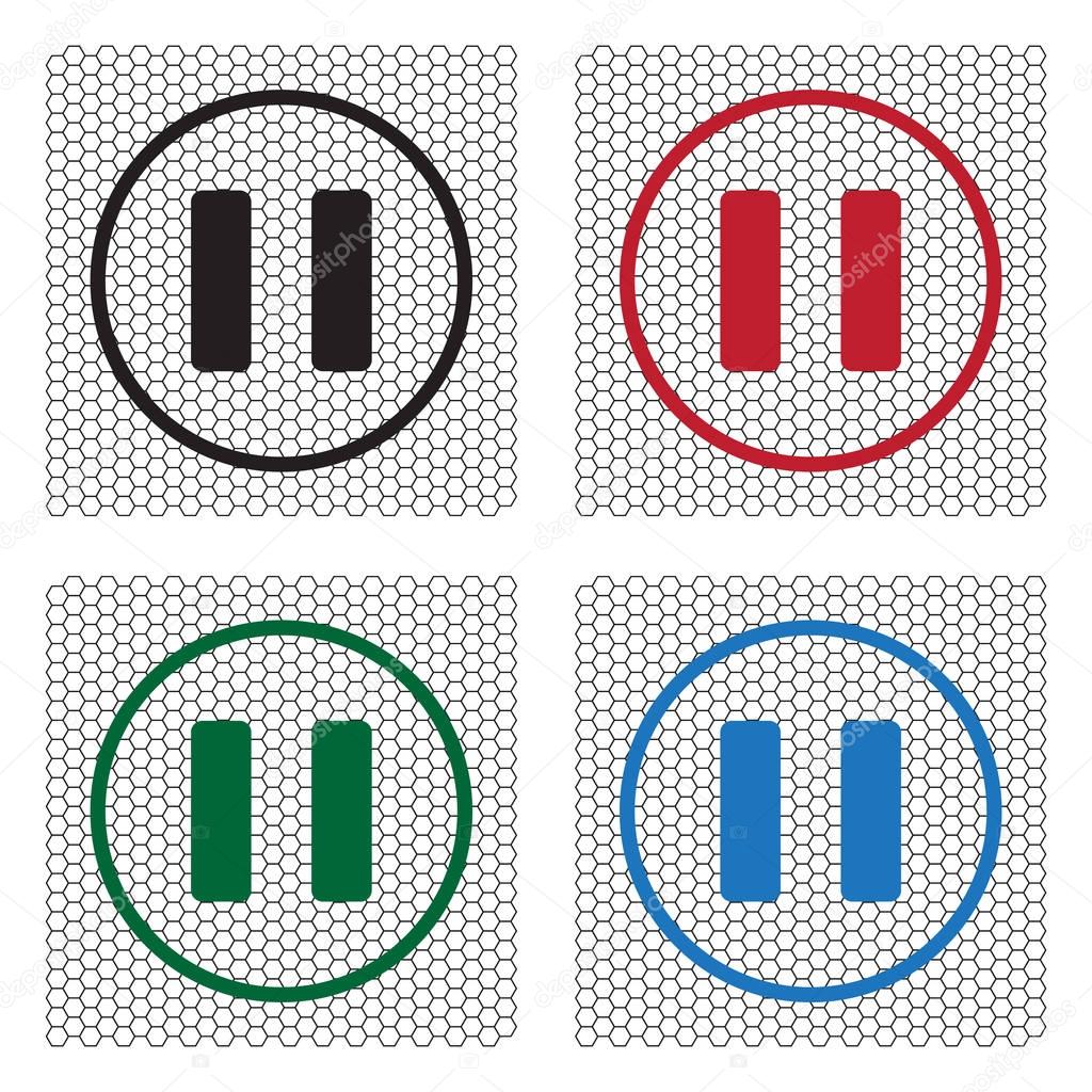 Pause sign icon Stock Vector Image by ©PPVector #129413766