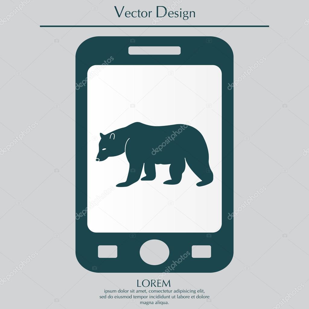 Símbolo de oso icono Vector de stock #129415520 de ©PPVector
