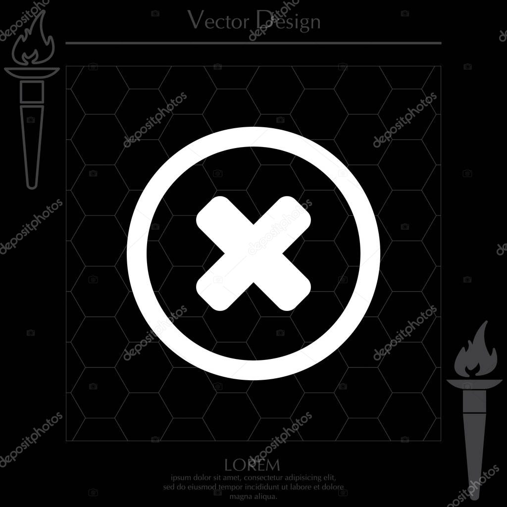 Eliminar icono de botón Vector de stock #129417374 de ©PPVector