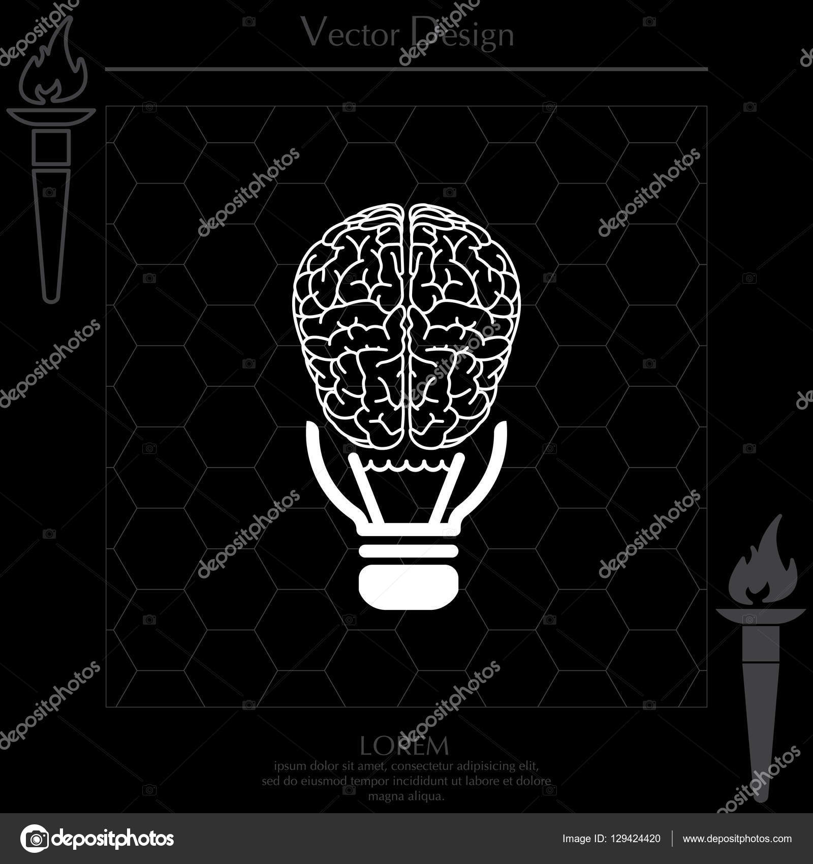 Brain idea icon Stock Vector Image by ©PPVector #129424420
