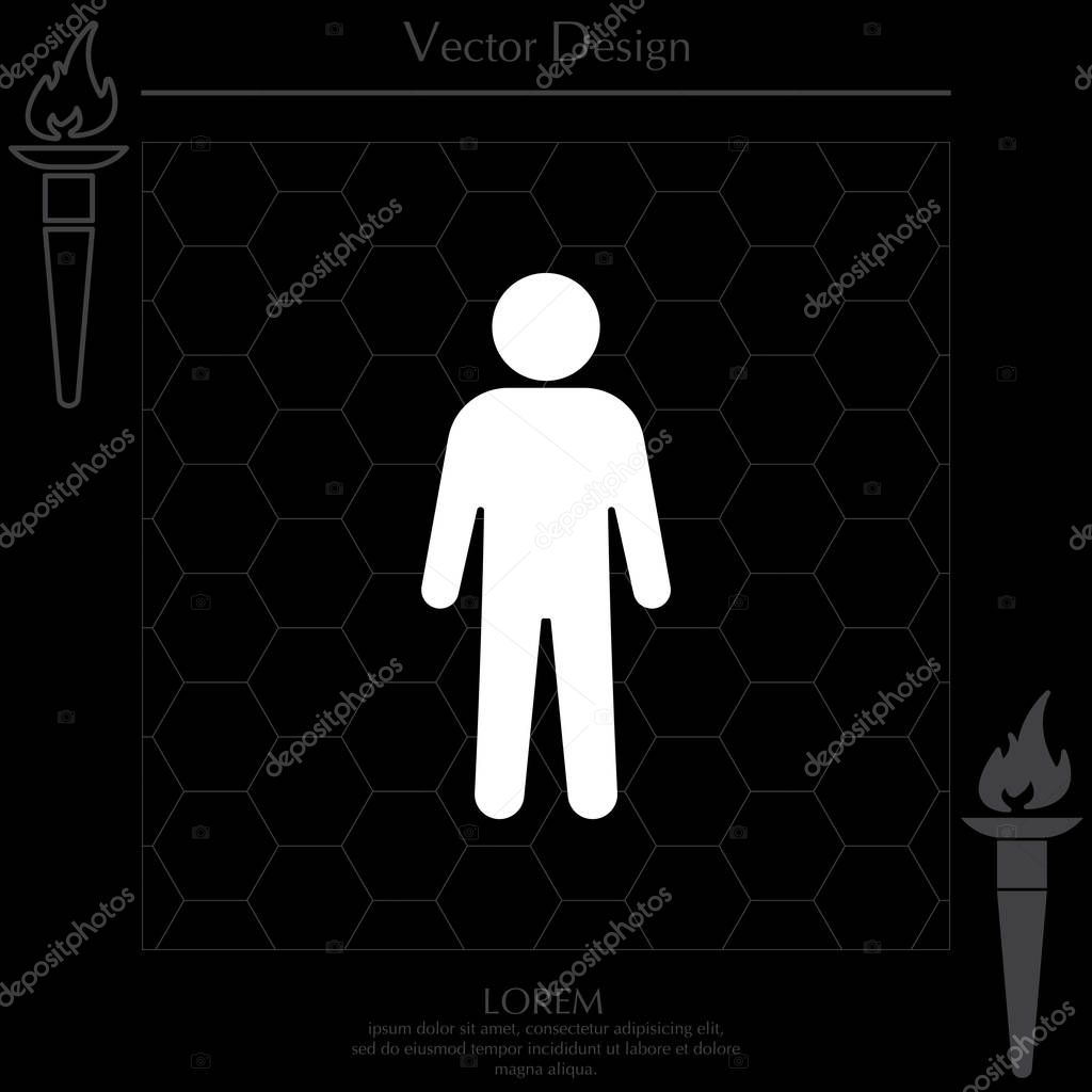Hombre simple icono Vector de stock por ©PPVector 129422750
