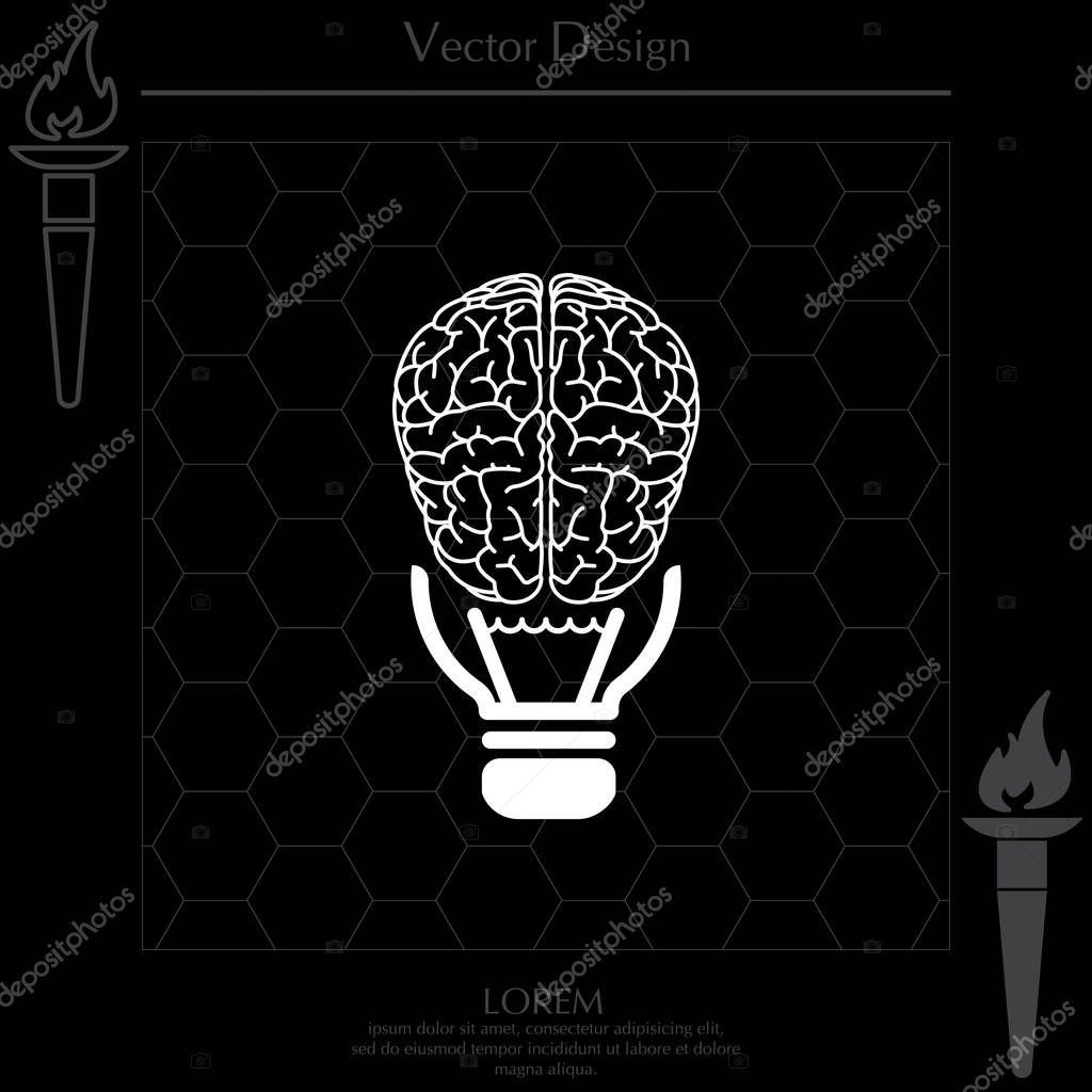 Brain idea icon Stock Vector Image by ©PPVector #129424420