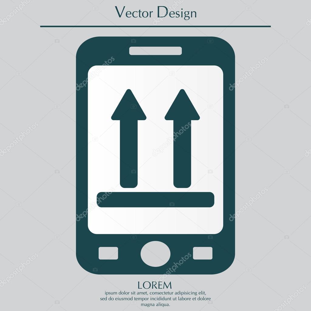 Icon of Side Up sign Stock Vector by ©PPVector 129425134