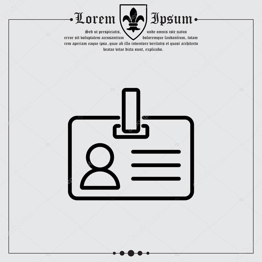 Business blank id cards with clasp Stock Vector by ©PPVector 130229940