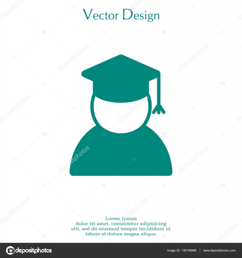 Student in Graduation cap icon Stock Vector by ©PPVector 139136888