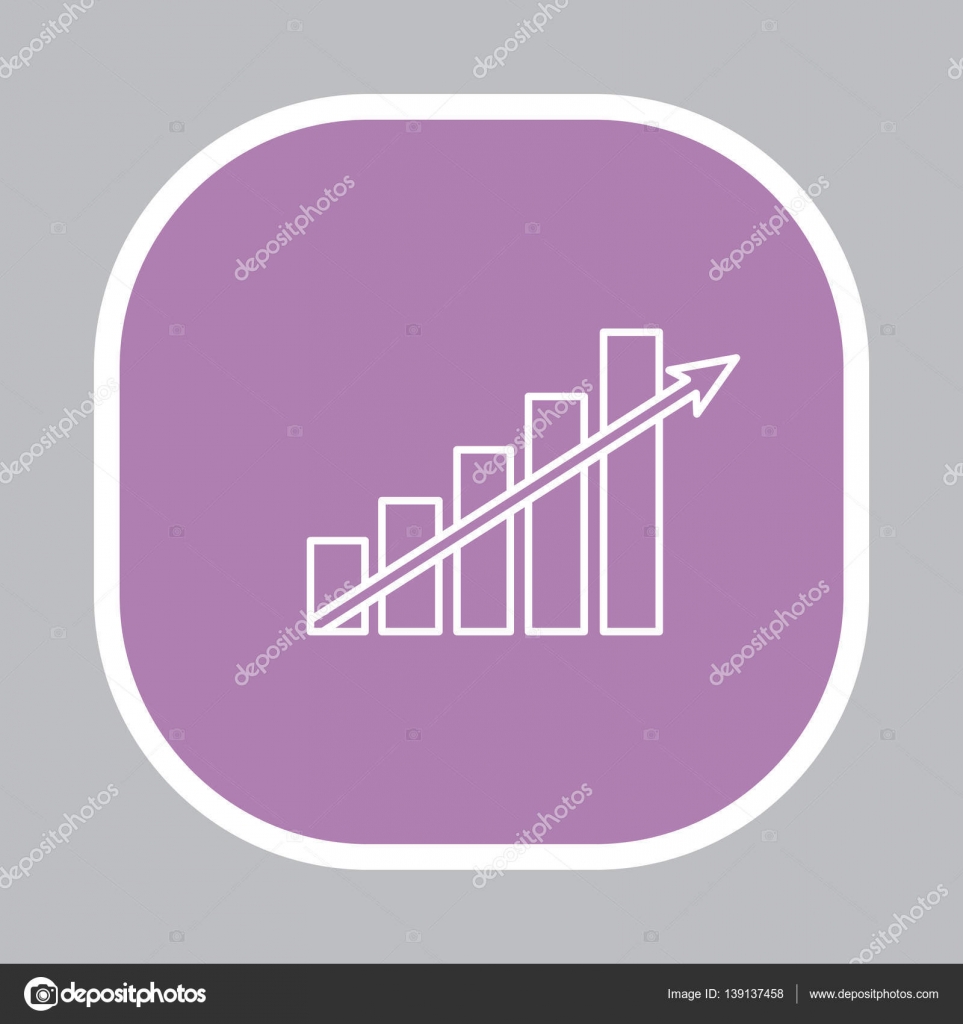 Growing graph icon Stock Vector by ©PPVector 139137458