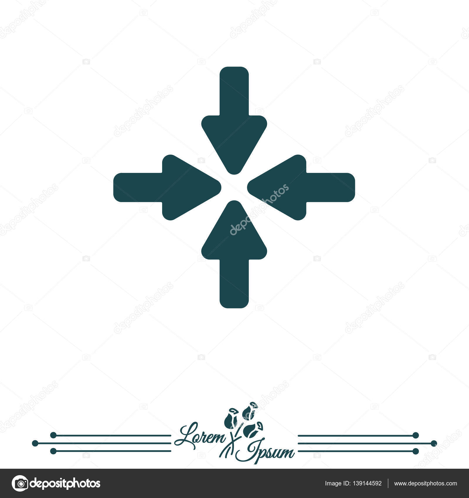 Four arrows sign Stock Vector Image by ©PPVector #139144592
