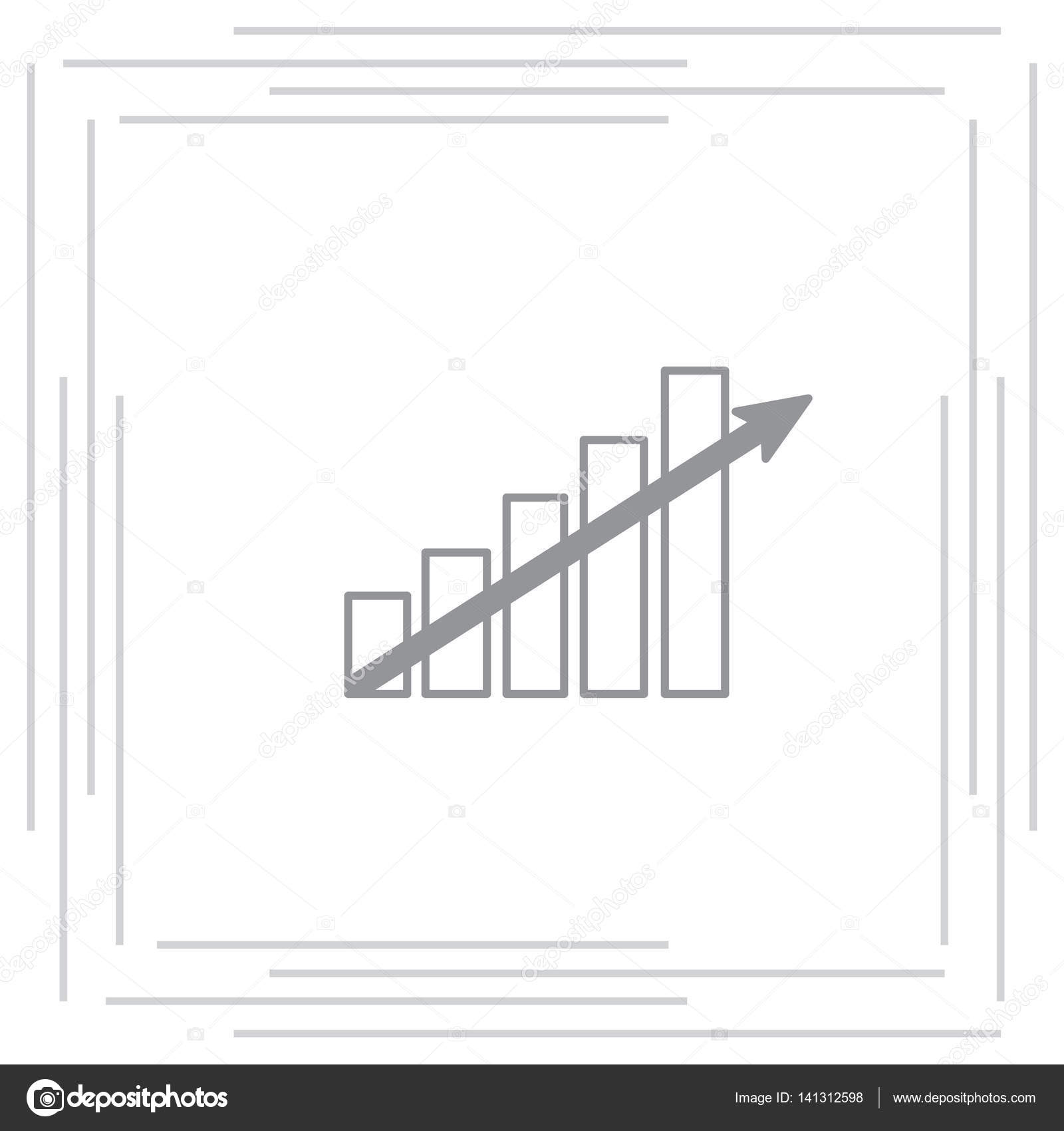 Growing graph icon Stock Vector Image by ©PPVector #141312598